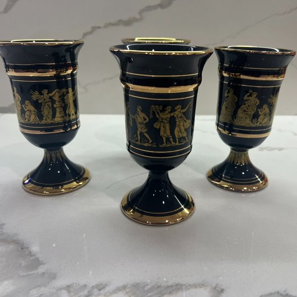 E M Greece | Accents | Vintage Hand Made E M Greek Goblets In ...